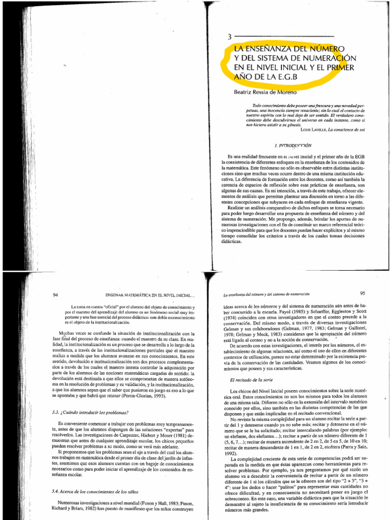 M Panizza. Enseñan Matematica en El Nivel Inicial y 1er Ciclo. Capitulo ...