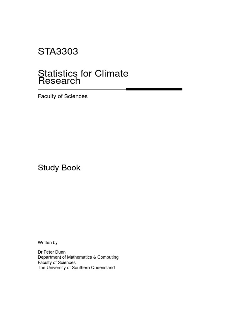Time Series StudyBook | PDF | Time Series | Stationary Process