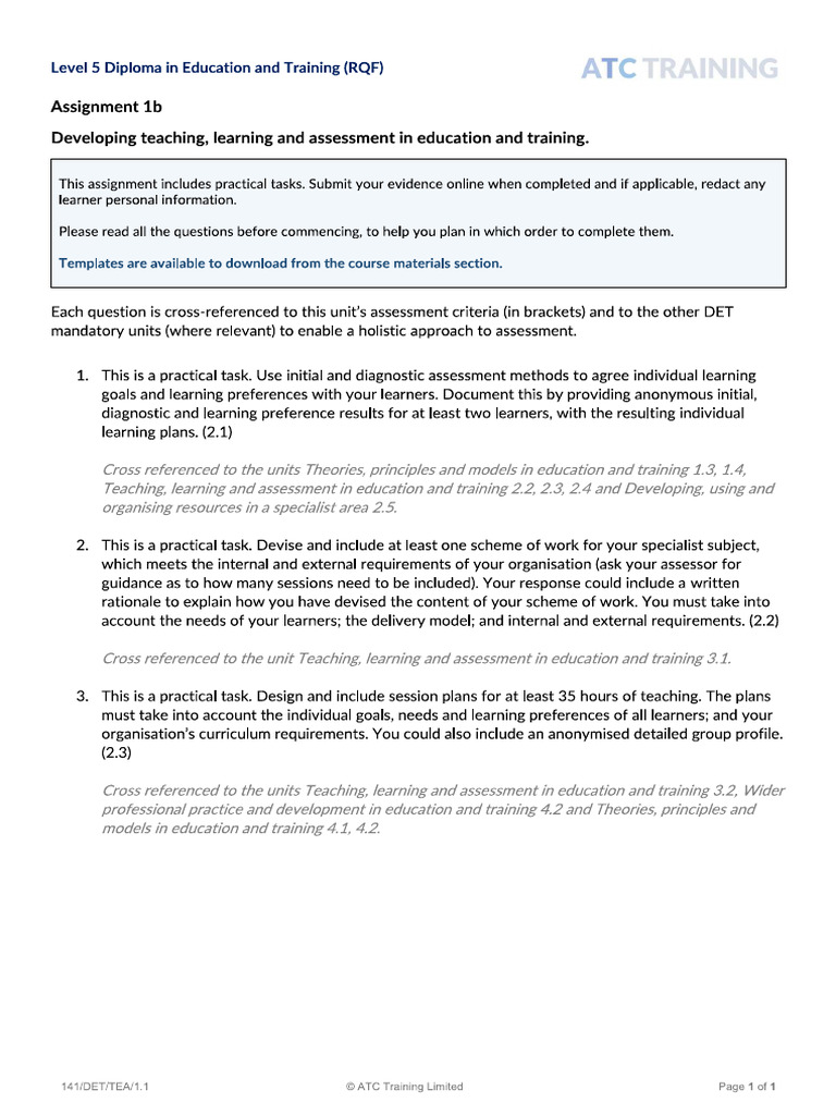 A1b Brief | PDF
