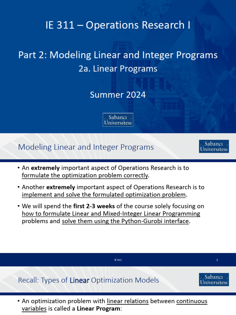 2amodeling Linear And Integer Programs 2 Pdf Linear Programming Gasoline