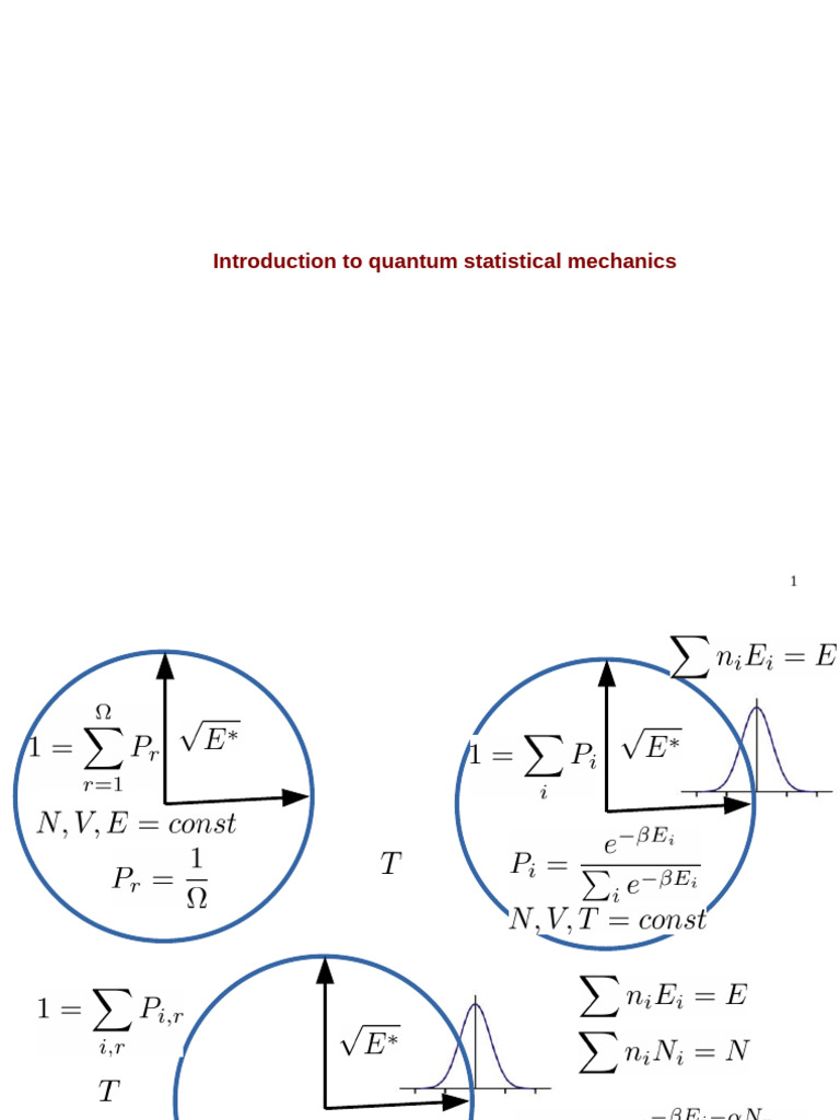 Quantum Statistical Mechanics | PDF | Wave Function | Hamiltonian ...