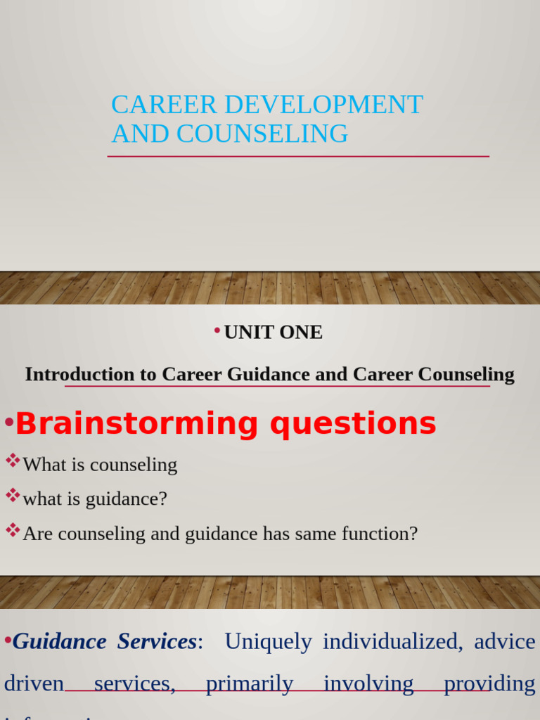Career Development and Counseling Guide | PDF | Psychotherapy | Thought