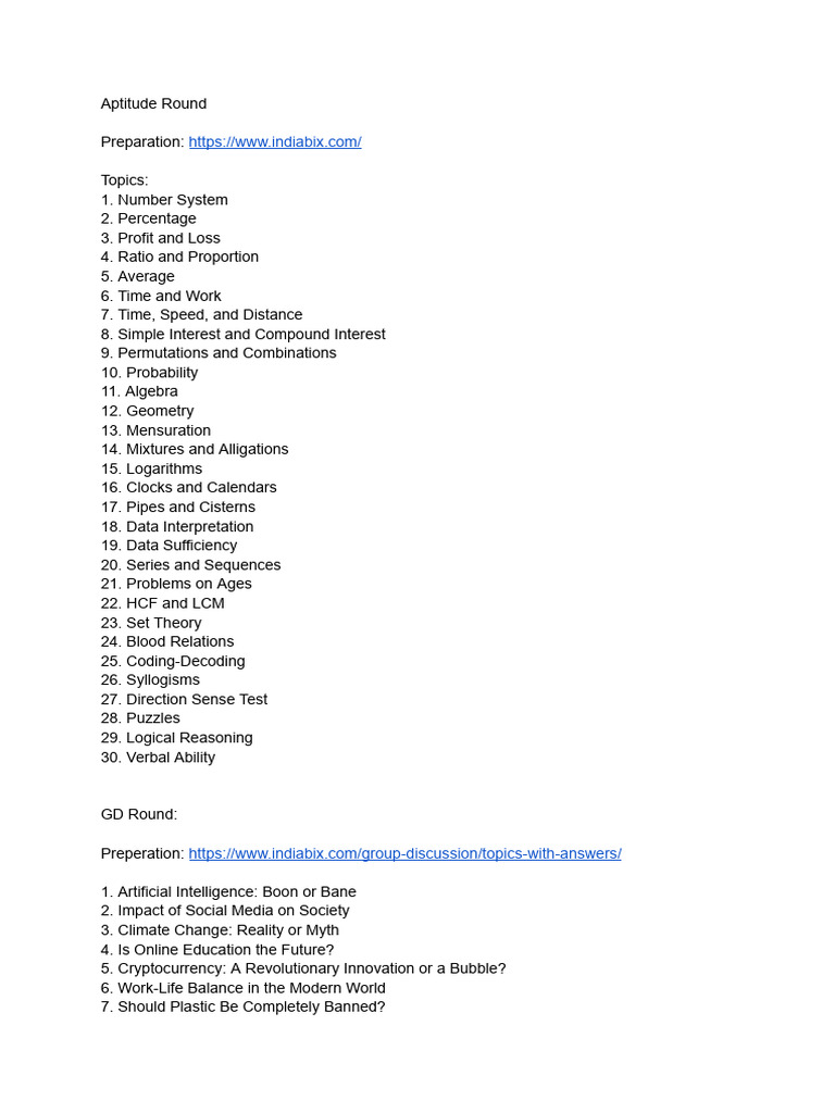 Basic Preperation | PDF