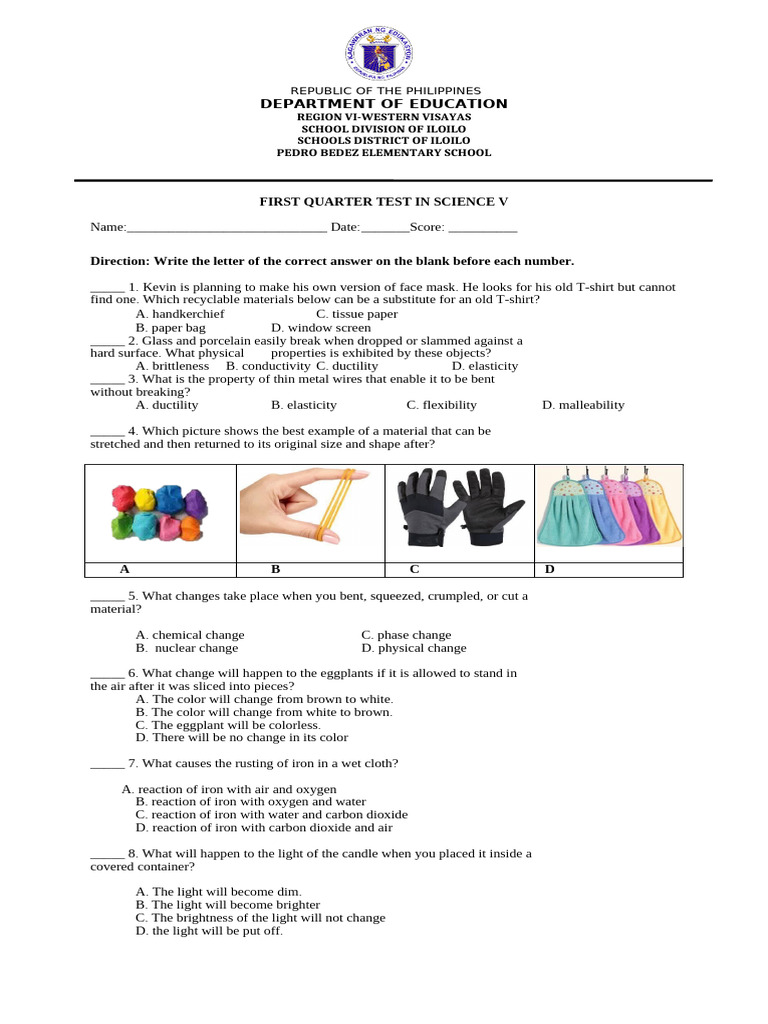 Grade 5-Science 1st | PDF | Biodegradation | Recycling