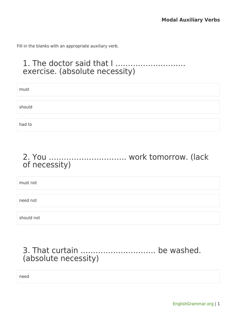 Modal Auxiliary Verbs | PDF | Semantic Units | Grammatical Conjugation