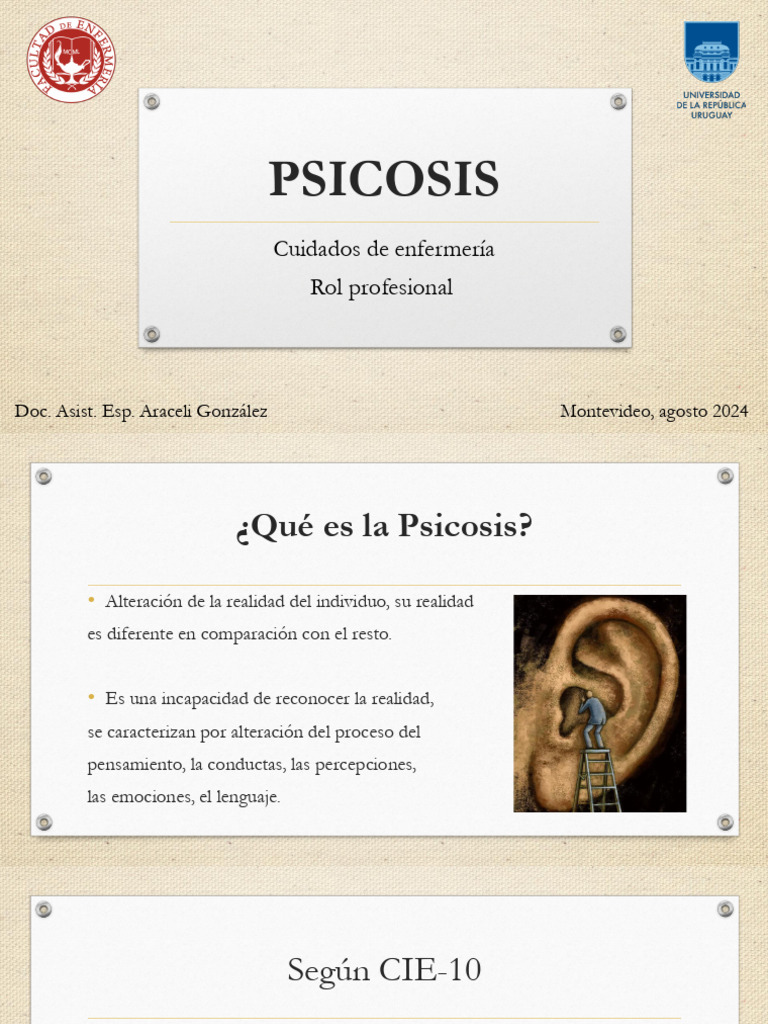 Psicosis | PDF | Psicosis | Esquizofrenia