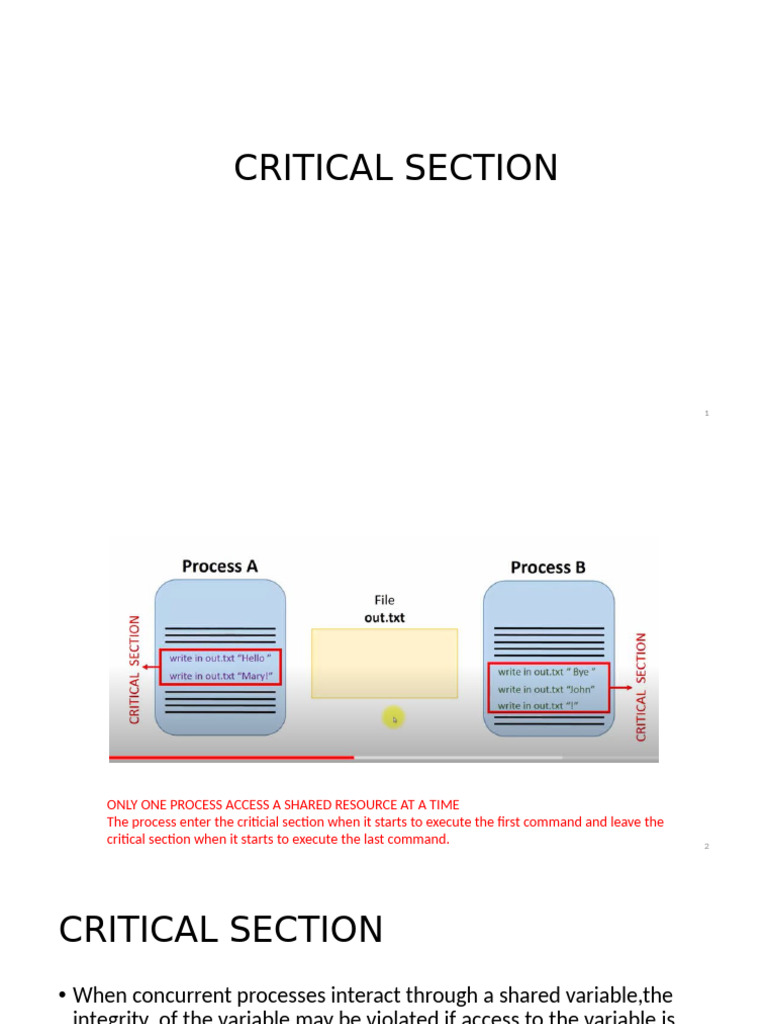 2.2critical Section | PDF | Synchronization | Computing