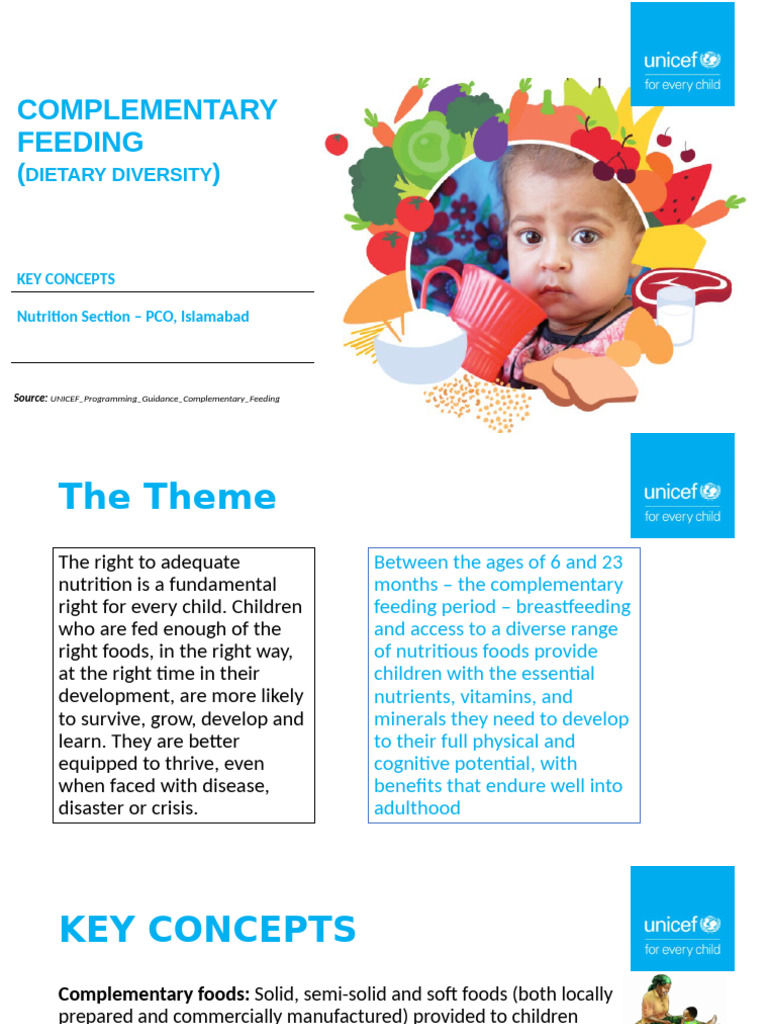 Benefits of Complementary Feeding | PDF | Foods | Nutrition