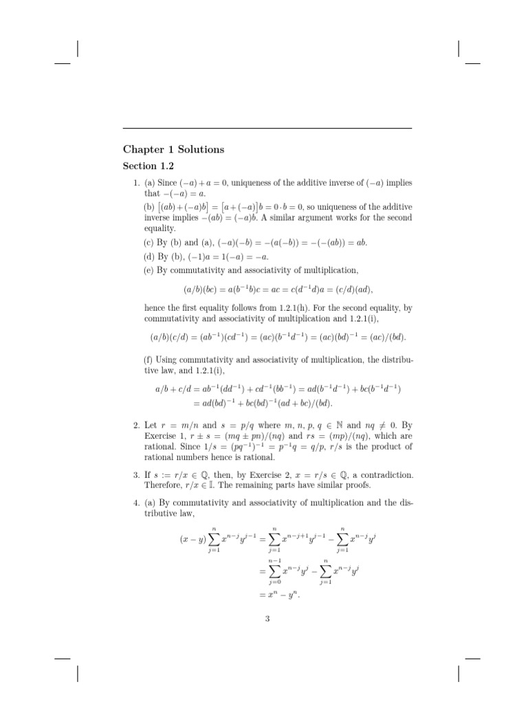 Junghenn Solutions Overview | PDF | Mathematical Objects | Mathematical ...