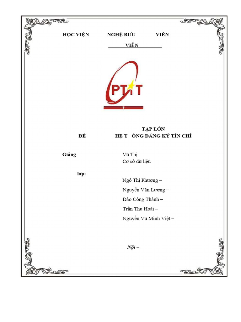 BTL CSDL - Nhóm 11 | PDF