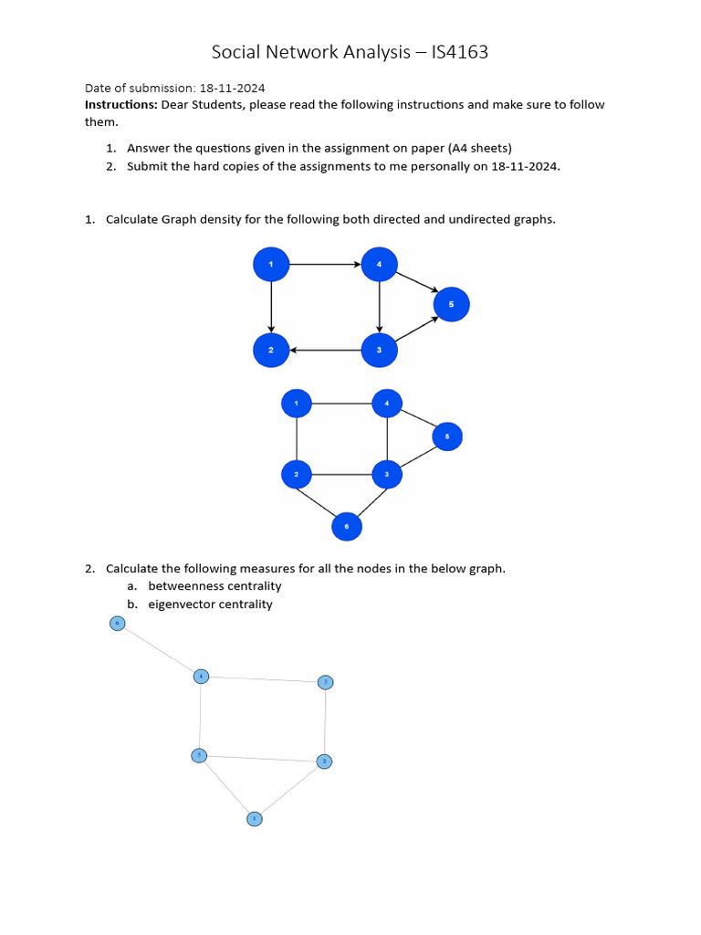 Assignment SNA (1) | PDF