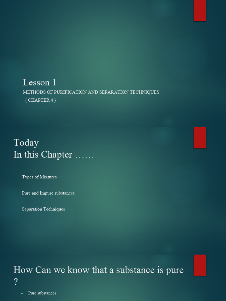 chapter 2 lesson 1 | PDF | Crystallization | Filtration