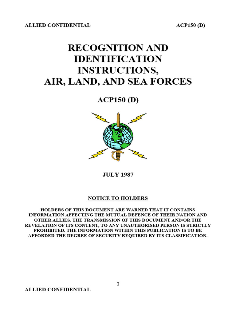 Acp 150 (D | PDF | Classified Information | Submarines