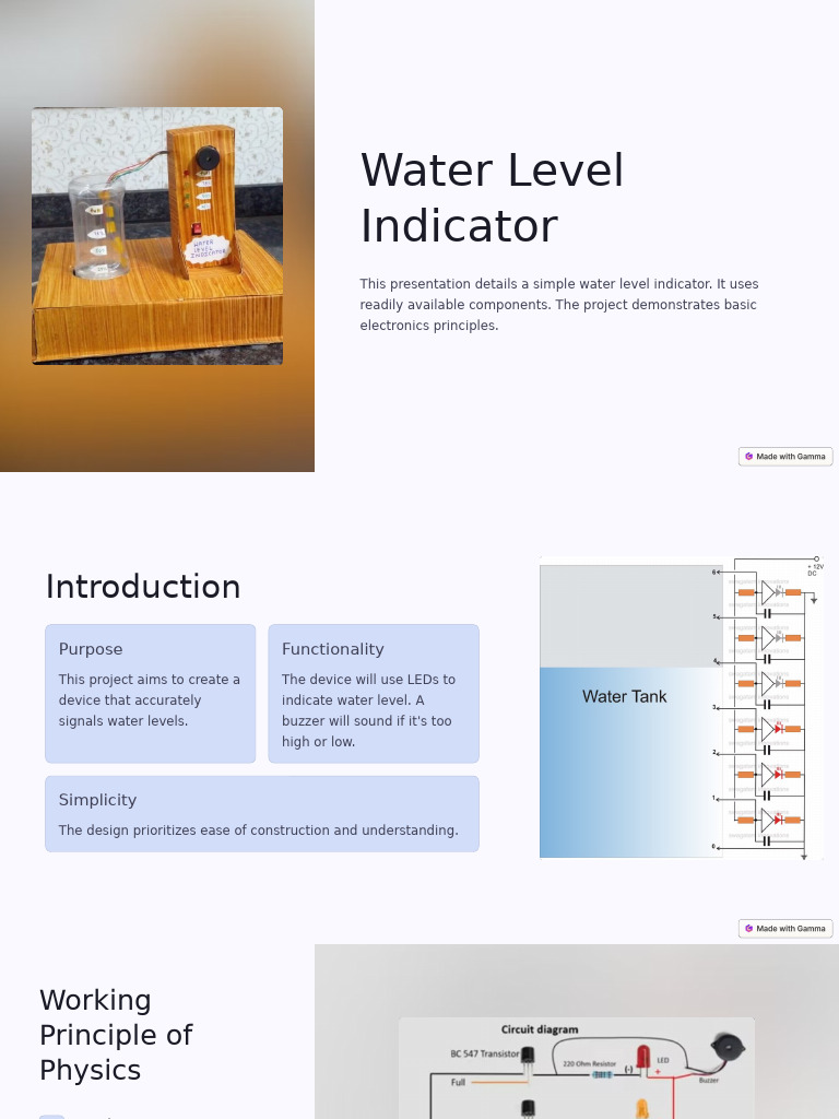 Water Level Indicator | PDF | Electrical Resistance And Conductance ...