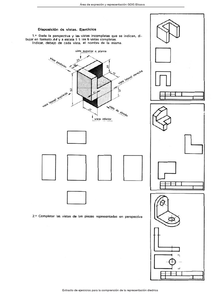 Ejercicios Diedrico 1 | PDF