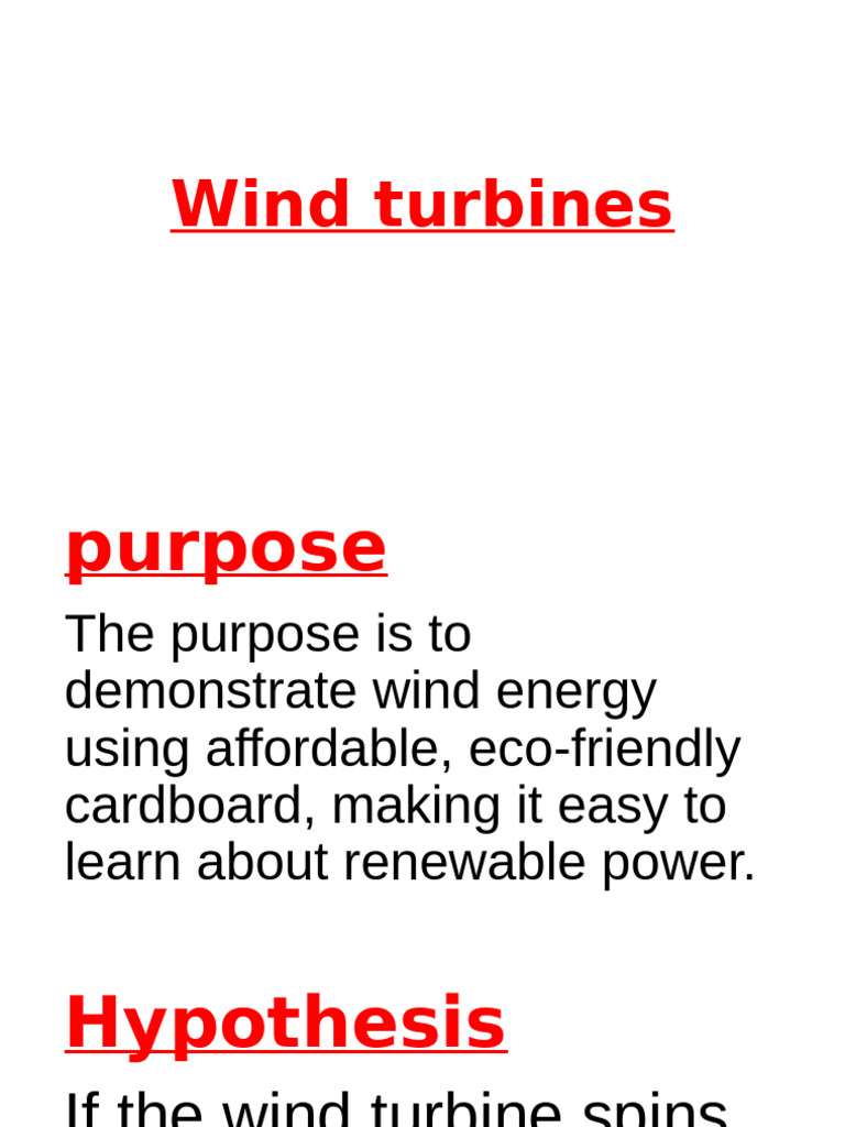 Wind Turbines | PDF