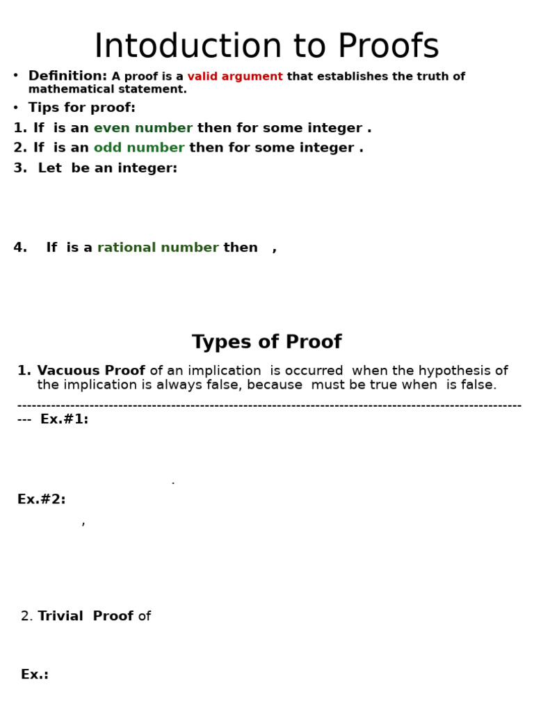 Introduction to Mathematical Proofs | PDF | Mathematical Proof | Logic