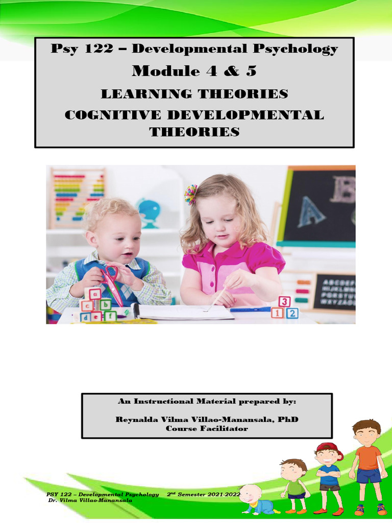 Module 4 & 5 The Learning & Cognitive Devt Viewpoint | PDF | Behaviorism | Thought
