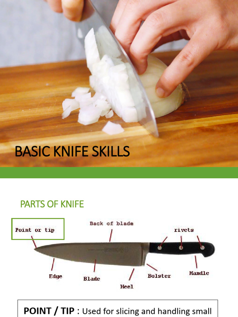 PPT Basic Knife Skills Cutting (1) | PDF | Knife | Blade PPT Basic Knife Skills Cutting (1) | PDF | Knife | Blade