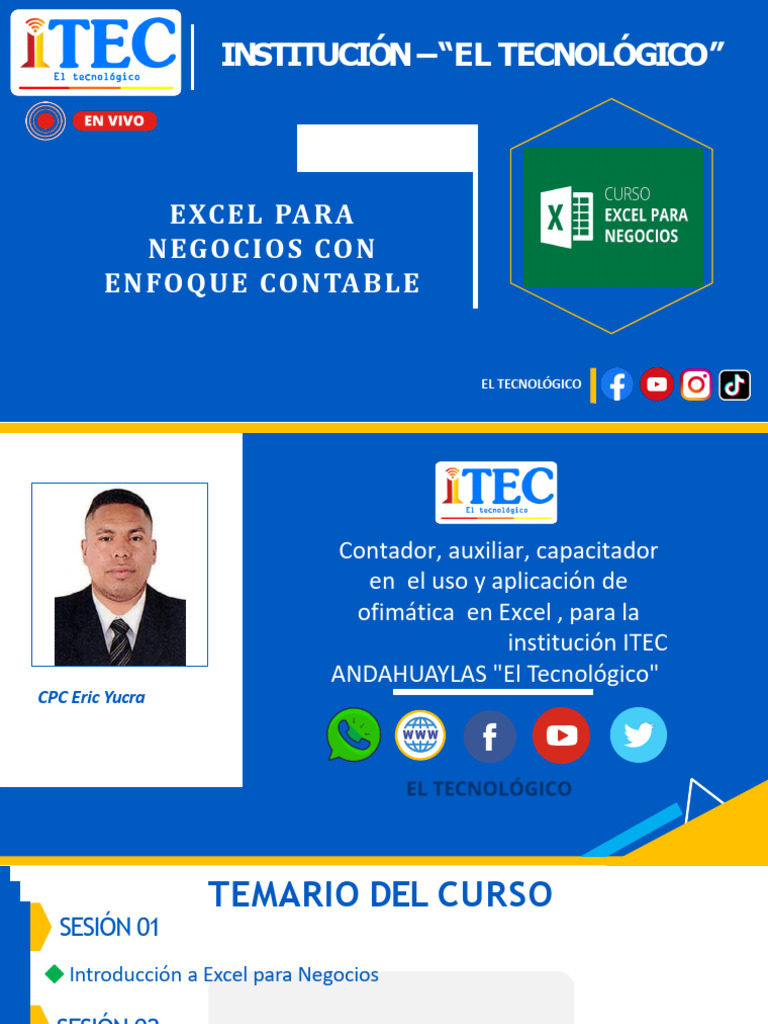Manual Excel para Negocios Con Enfoque Contable | PDF | Microsoft Excel | Business