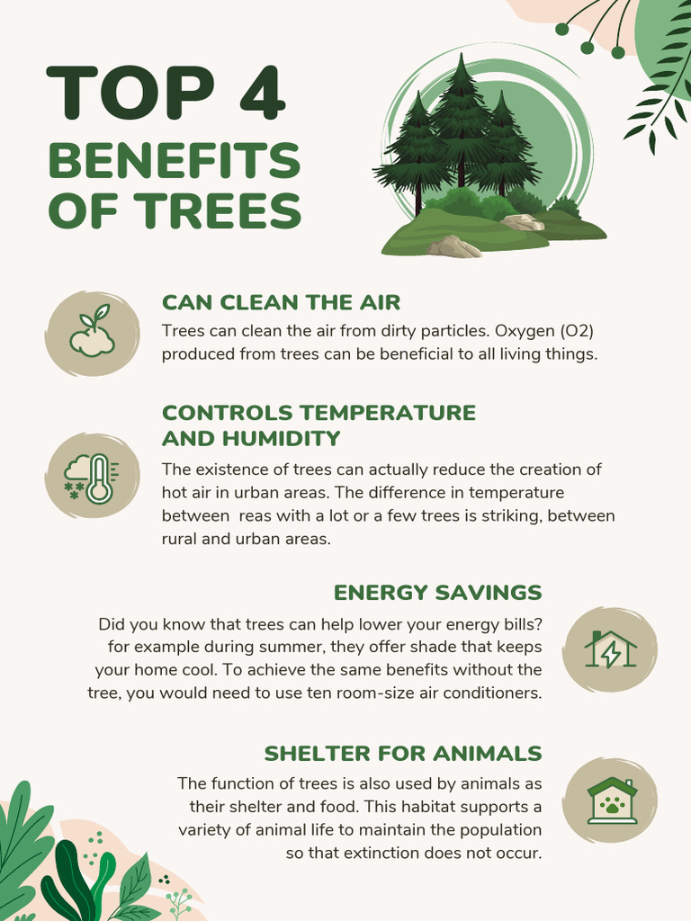 Benefits of Trees for Environment | PDF