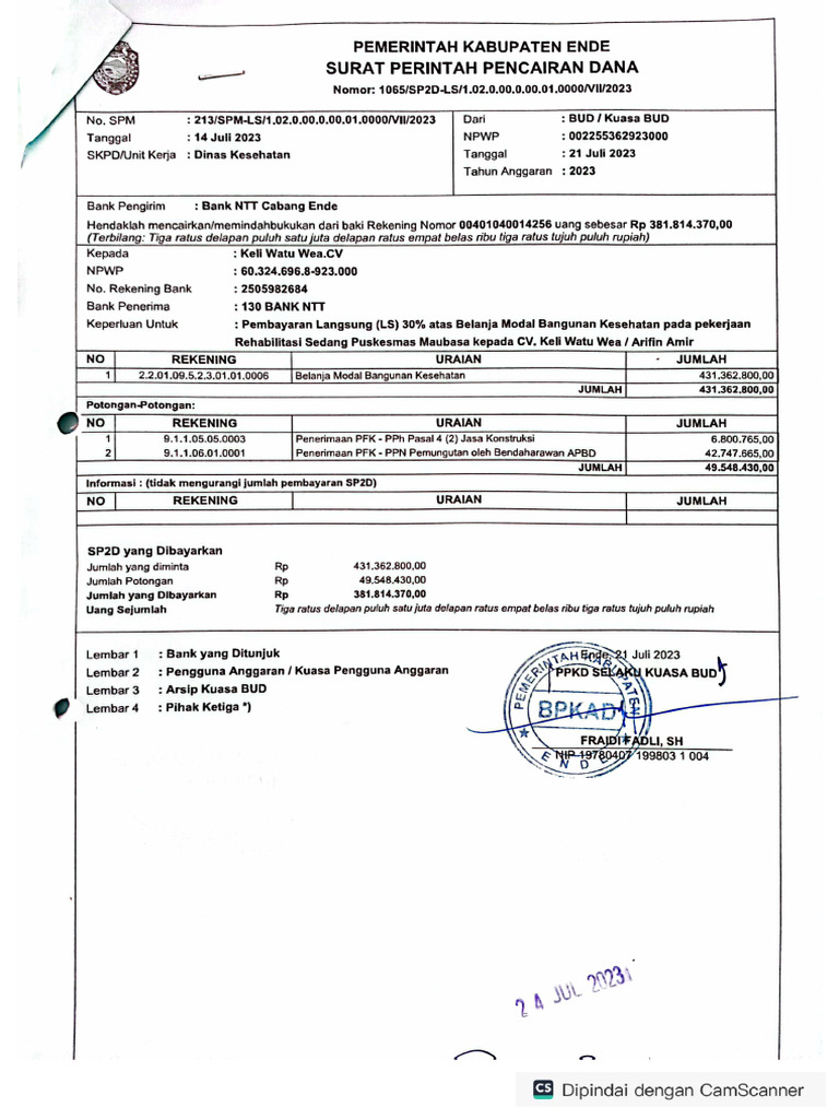 CV Keliwatuwea VK Maubasa | PDF