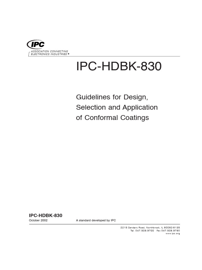 COATING-IPC-HDBK-830 Guidelines For Design, Selection & Application of ...