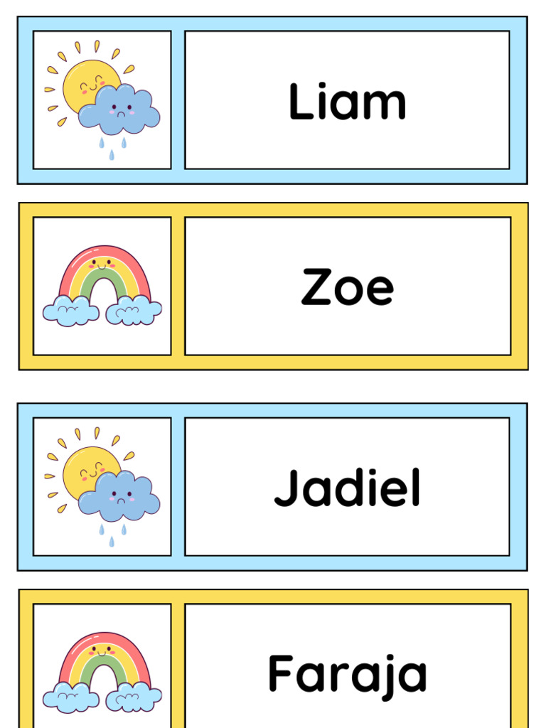 Weather Science Word Wall Flashcards Colorful Kawaii Style | PDF