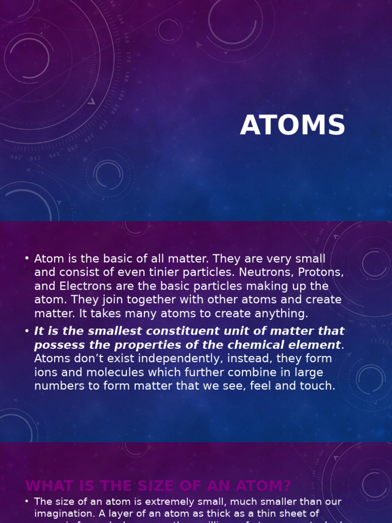 Atom | PDF | Atoms | Energy Level
