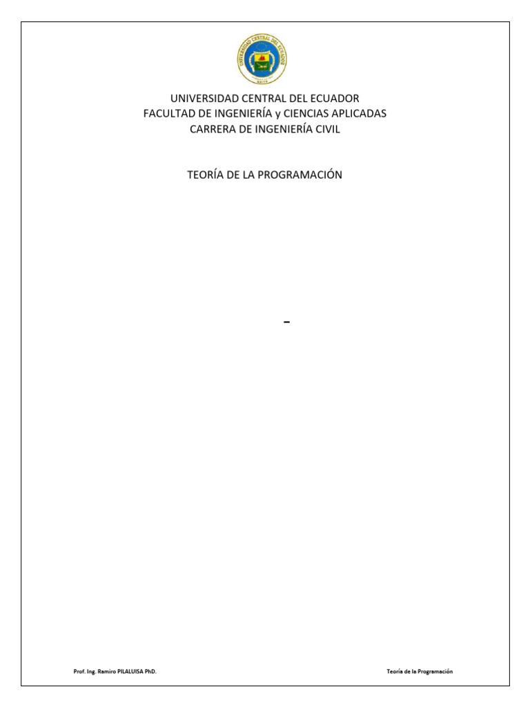 001 Introduccion A La Programacion 2024 - 2025 | PDF | Lenguaje de programación | Tipo de datos