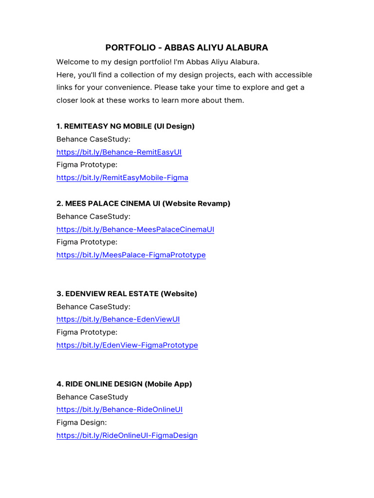 Design Portfolio Sample | PDF