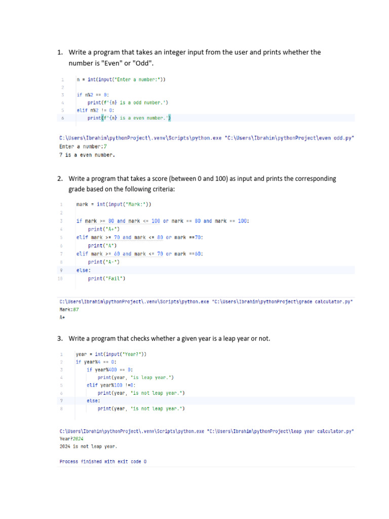 Python Programs for Beginners | PDF
