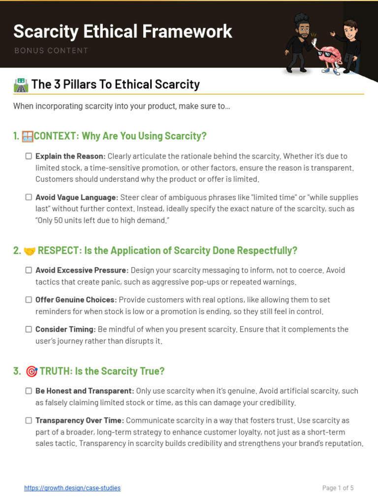Ethical Scarcity Framework Guide | PDF | Credibility | Psychology