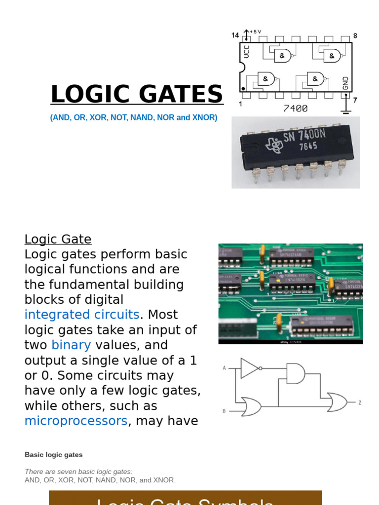 Logic Gates | PDF