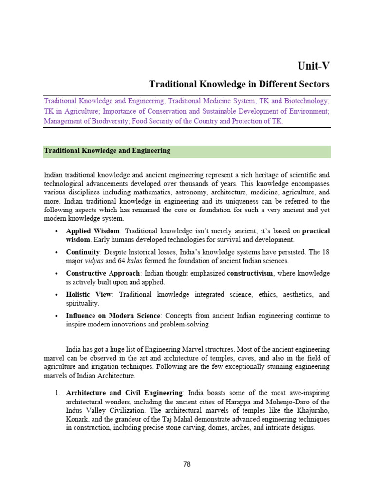 EITK UNIT-5 | PDF | Biotechnology | Ayurveda