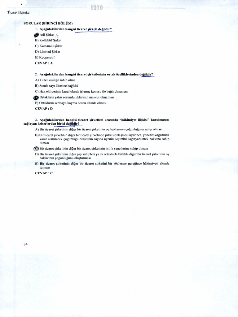 A Ş - Sorulari | PDF