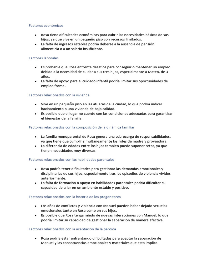 Caso Práctico Factores de Riesgo Cont | PDF | Empleo | Trabajo Social