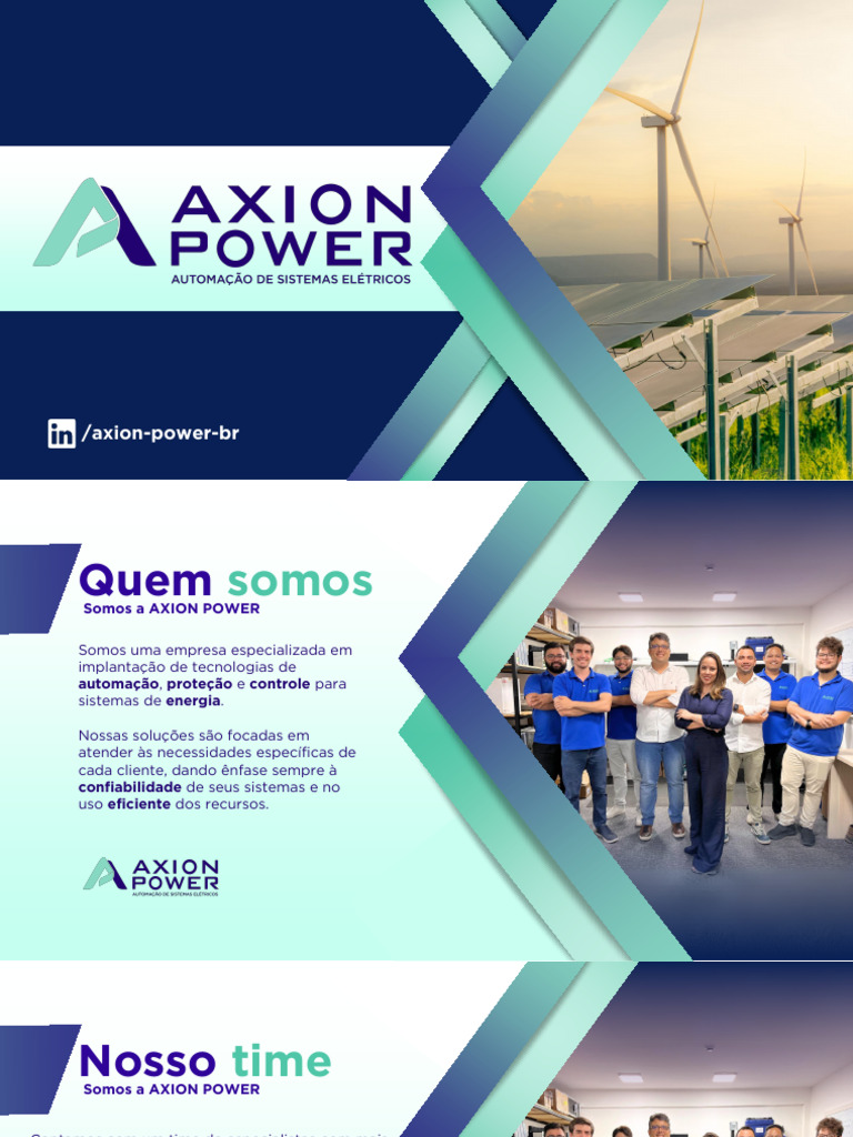 Apresentação Axion Power | PDF | Automação | Qualidade (negócios)