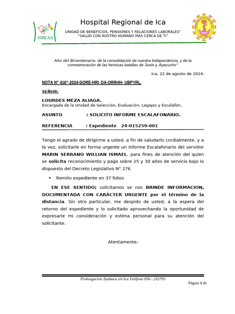 Nota #416°-2024 | PDF
