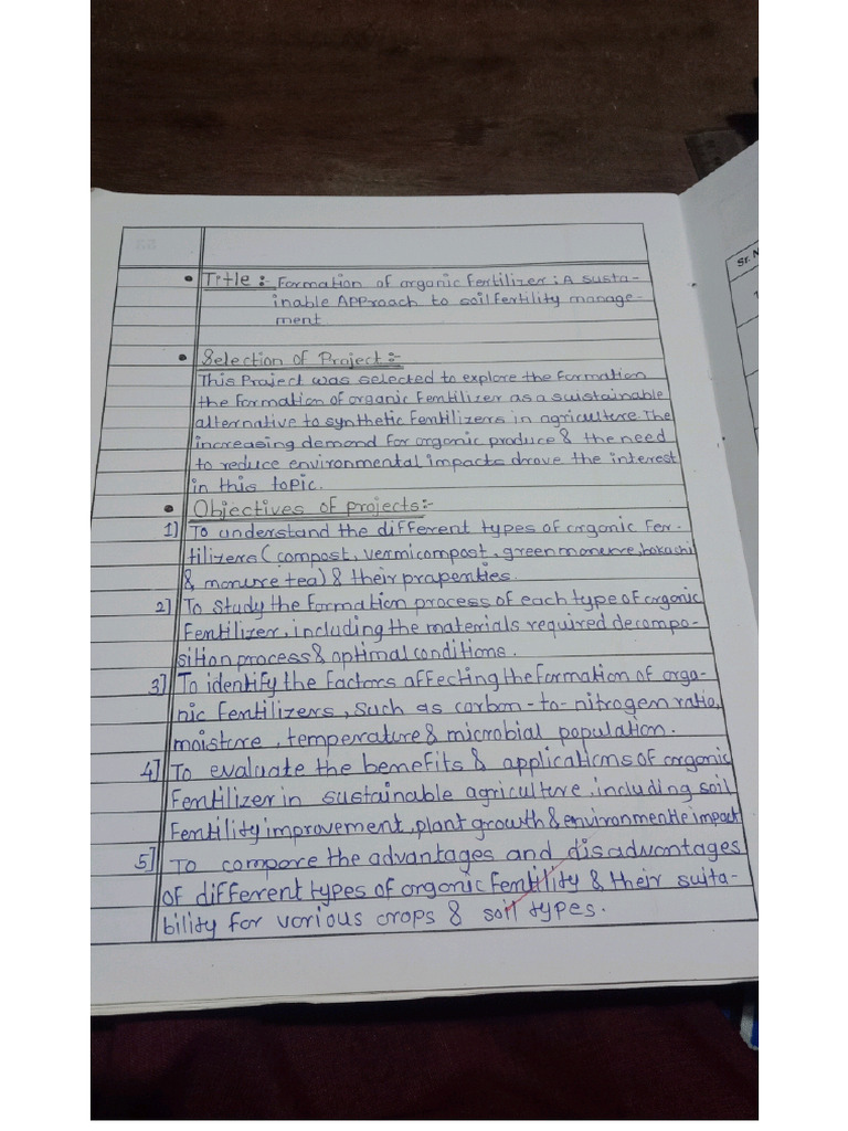 Organic Fertilizer ? (Biology Project) | PDF