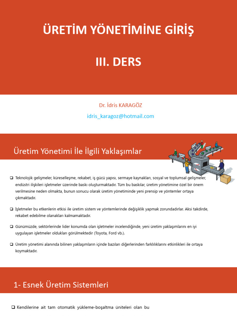 Üretim Yönetimi-III | PDF