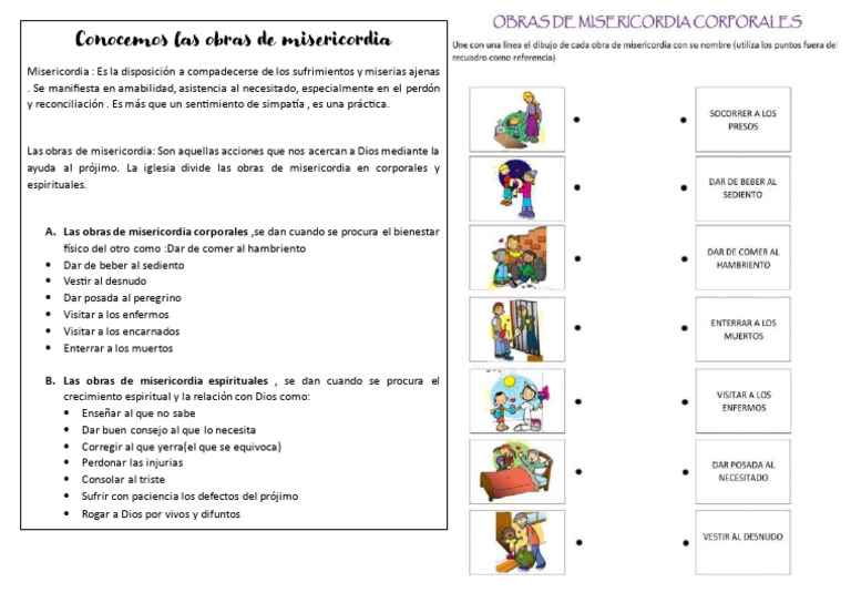 Ficha Obras de Misericordia | PDF