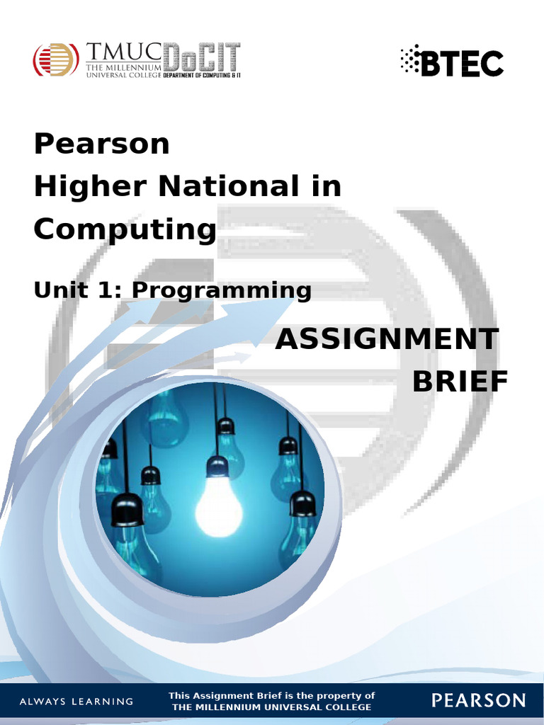 Unit 1 Programming Assignment 1 of 1 Fall 2024 | PDF | Computer Programming | Integrated ...