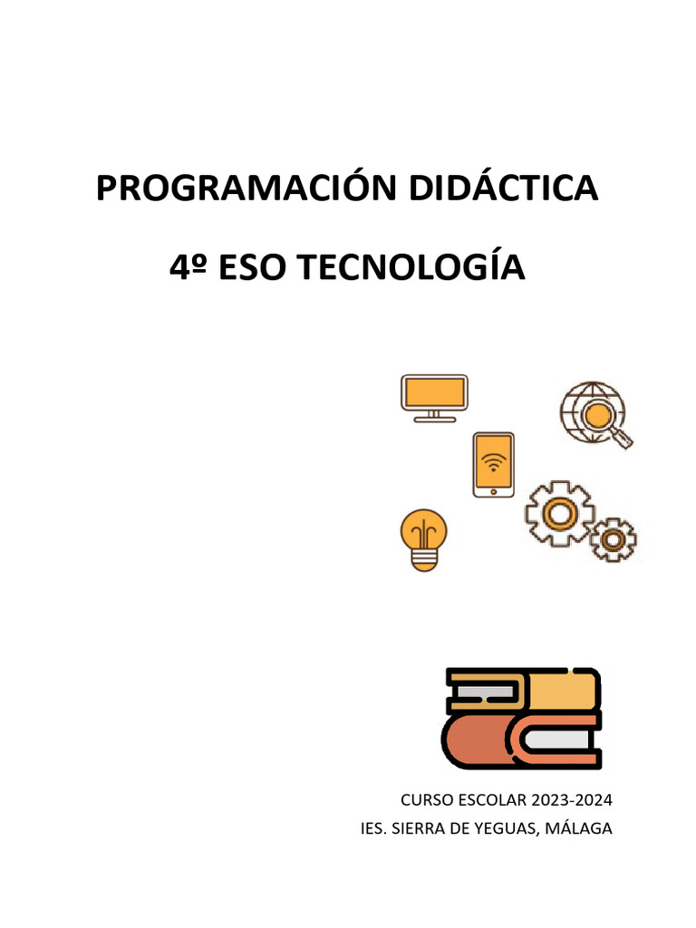 PROGRAMACION TECNOLOGIA 4o ESO | PDF | Aprendizaje | Sustentabilidad