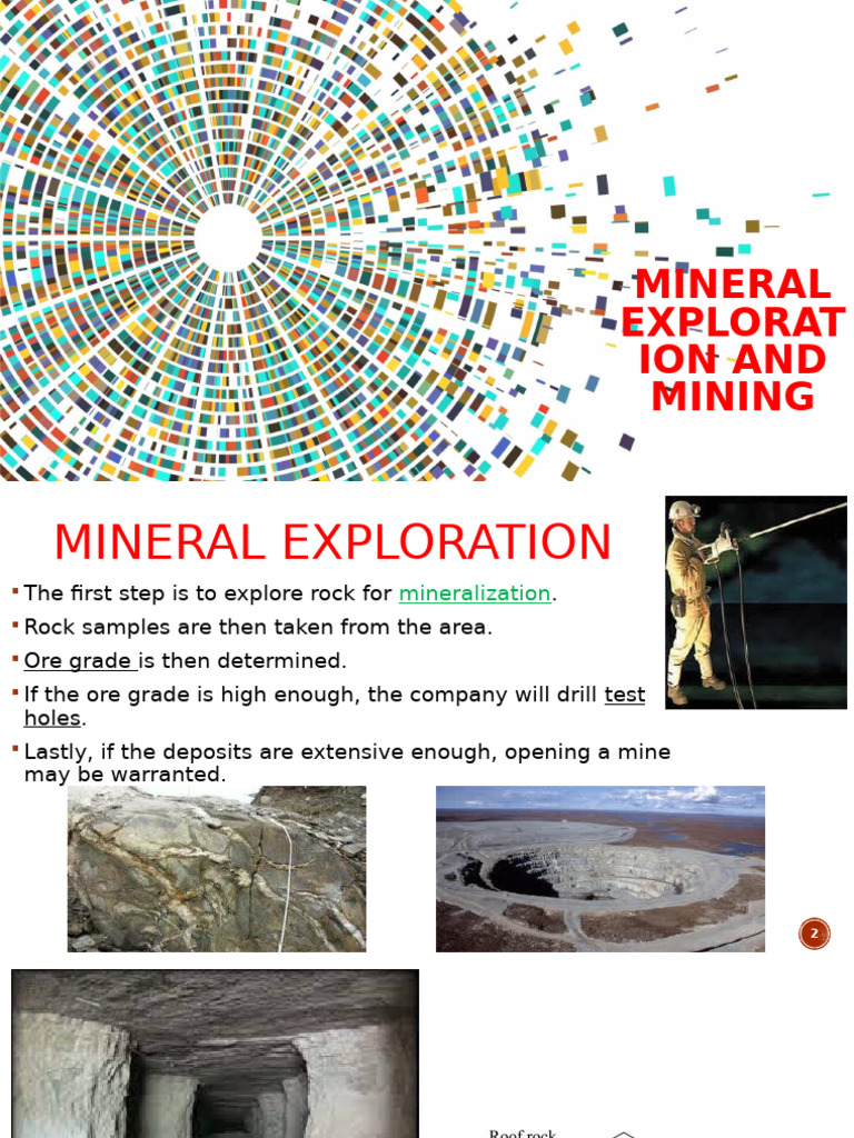 Mineral Exploration and Mining Methods | PDF | Mining | Coal Mining