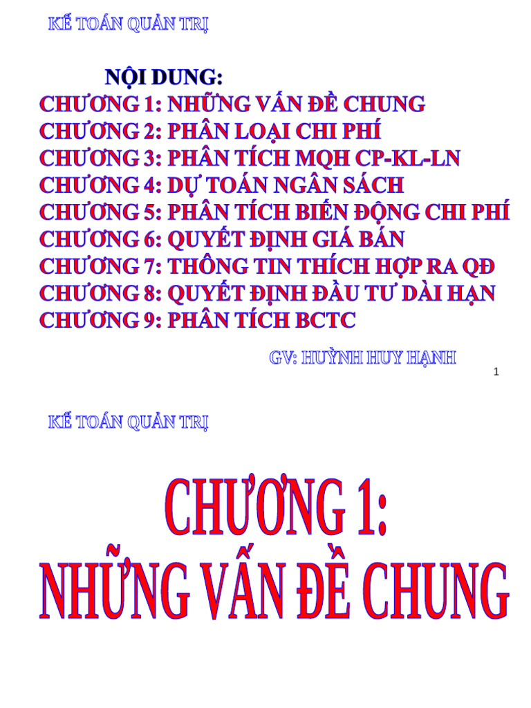 BG KTQT - Chuong 1-Tong Quan | PDF