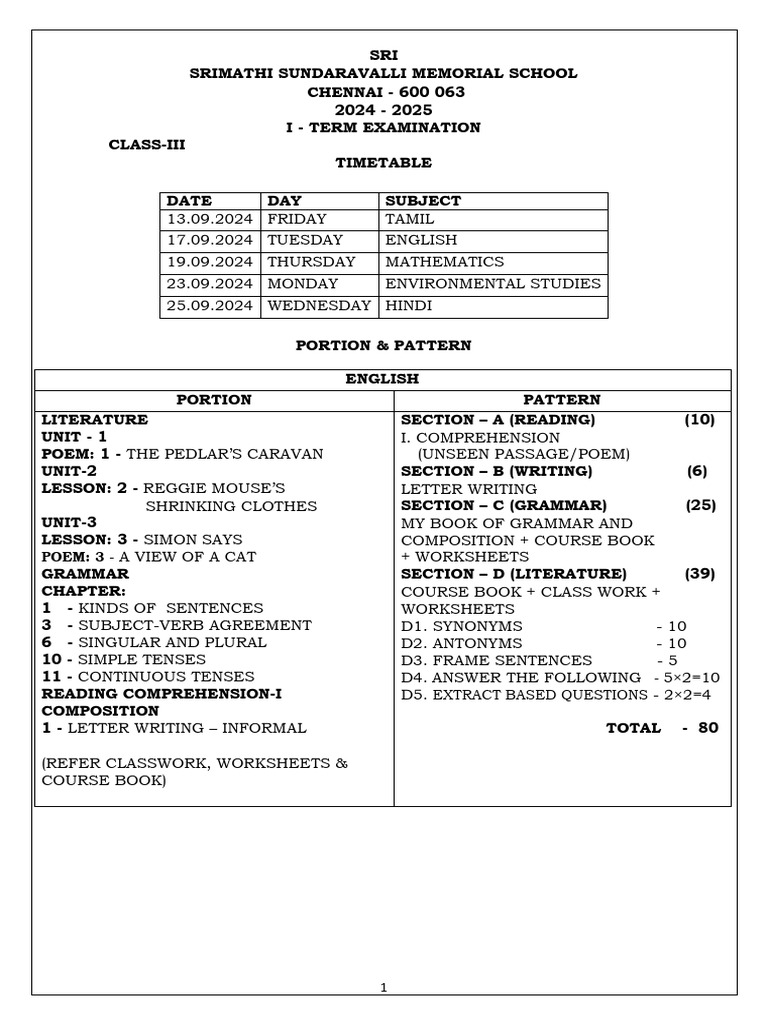 Class 3 C M Tamil 1 Pdf