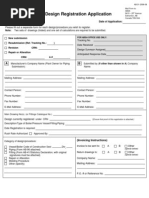 Design Registration Form Guide | PDF