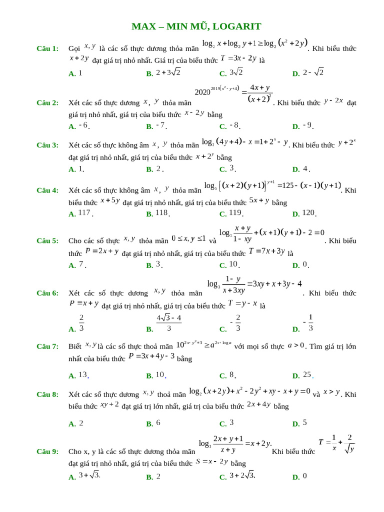 D NG 1.2 MAX MIN MU LOGA | PDF