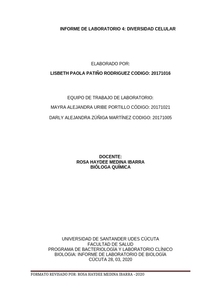 Inf Lab 5 Diversidad Celular | PDF | Bacterias Gram-negativo | Bacterias Gram Positivas